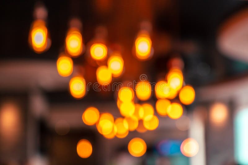 Bokeh Background of Coffee Shop with Light Bokeh Stock Image - Image of ...