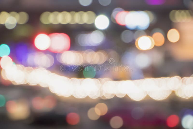 Bokeh Background.color of Night Light Bokeh in Celebration Festival ...