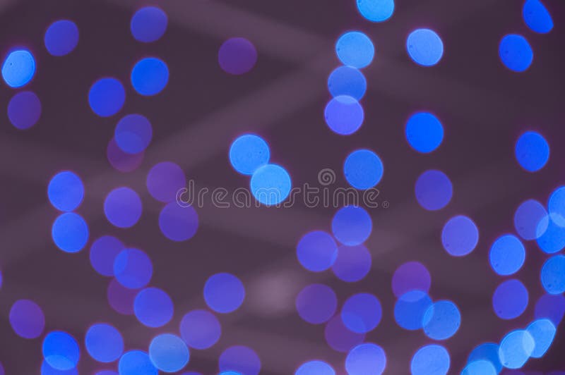Bokeh Blue Light Dots on a Deep Violet Background Stock Image - Image ...