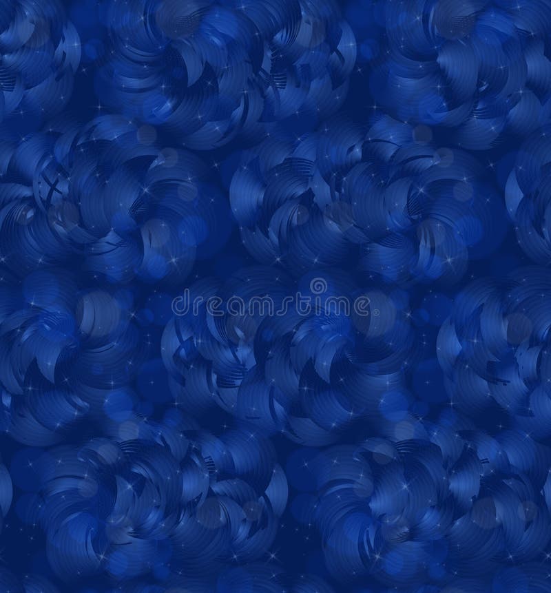 Bokeh Blue Storm Clouds Dark Night Stock Vector - Illustration of ...