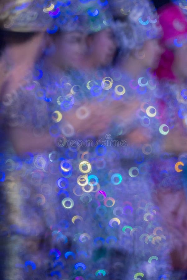 Bokeh Diffusion from Colored Objects Aglow and Showy Stock Image - Image of festive, blur: 331056325