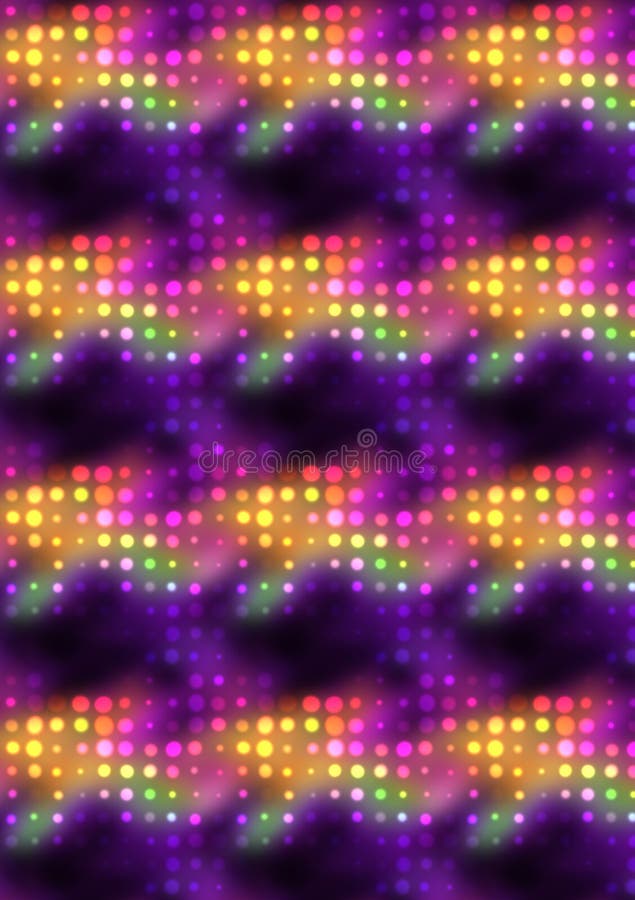 Bokeh Dots, Purple , Orange and Green Texture Stock Illustration ...