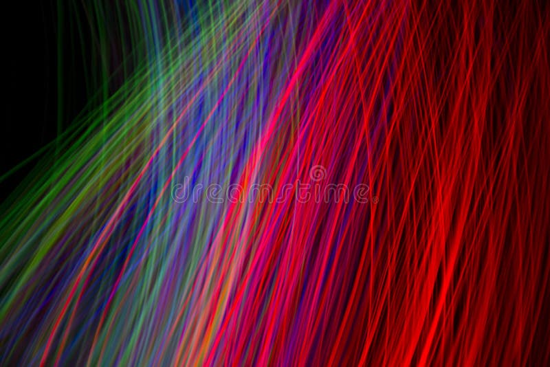 Bokeh Dynamic Colored Lights on Black Background Stock Image - Image of ...