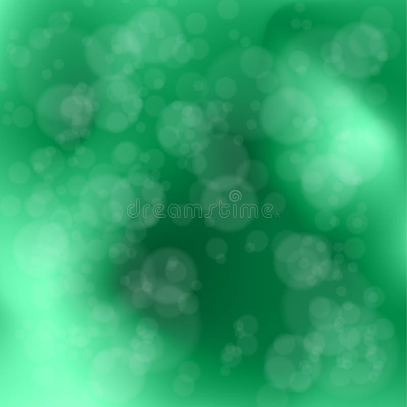 Bokeh on a Green Gradient Background. the Layout of a Creative Banner, Poster, Poster, Cover ...
