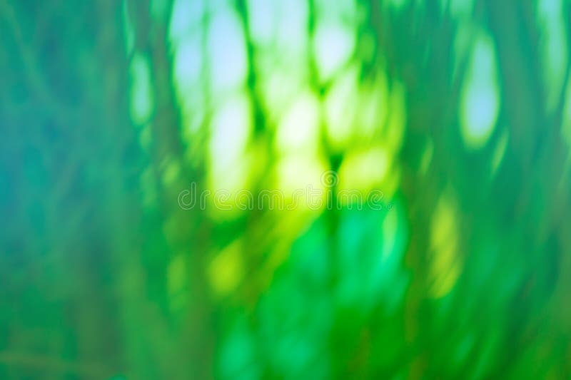 Bokeh in Green Natural Tree Leaves Background Stock Illustration ...