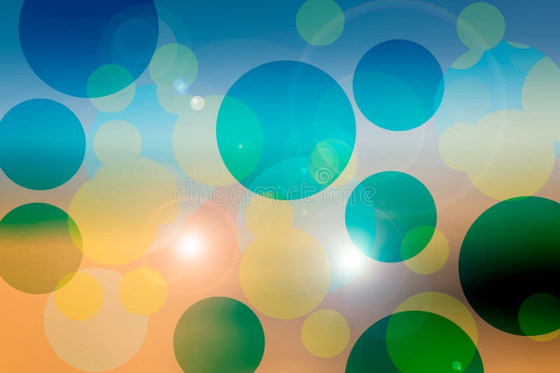 Bokeh Image, Fluorescent Art Style, Small Spherical Dot Light Color ...