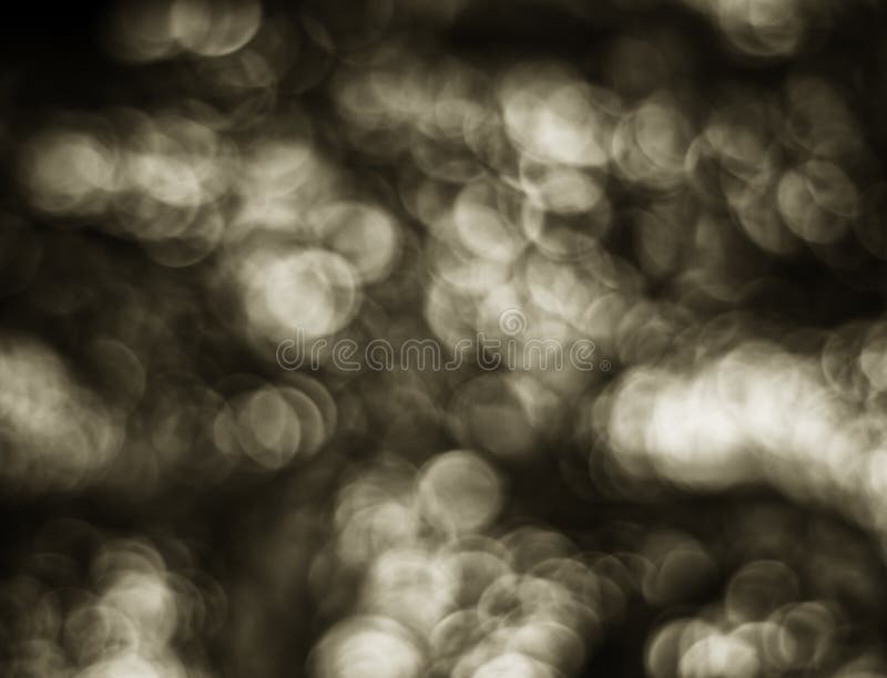 Bokeh Light Abstract Sepia Vintage on Black Background Stock Image ...