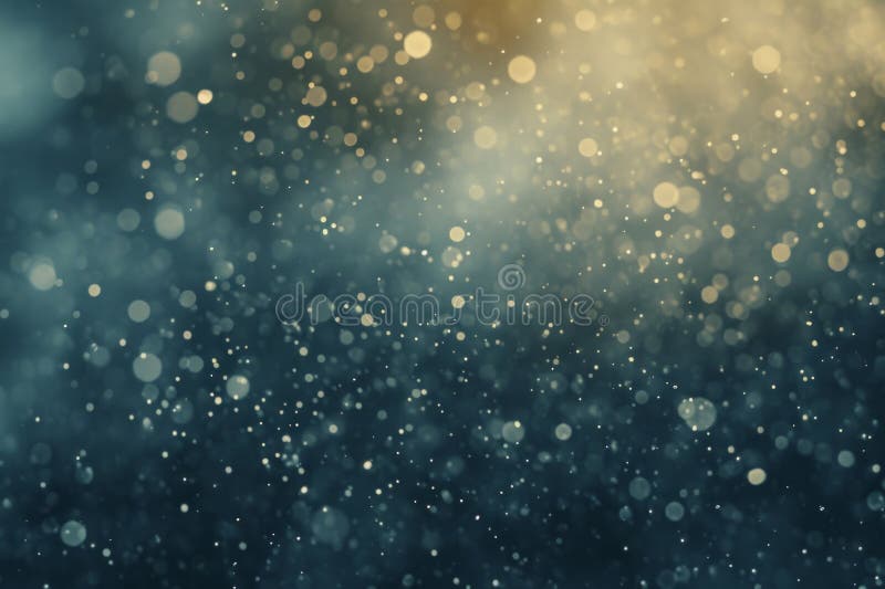 A Bokeh Light Effect with Cool Blue Tones and Sparkling Points ...