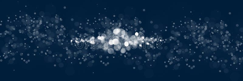 Bokeh Light Effect Rendering on a Blue Background for Wallpaper Stock ...