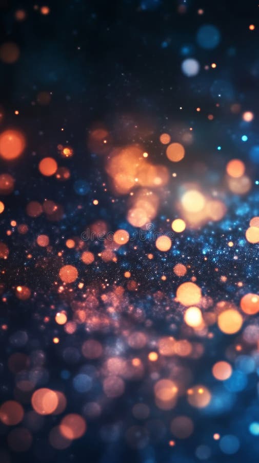 Bokeh Light Effects in Warm and Cool Colors Stock Image - Image of glow ...