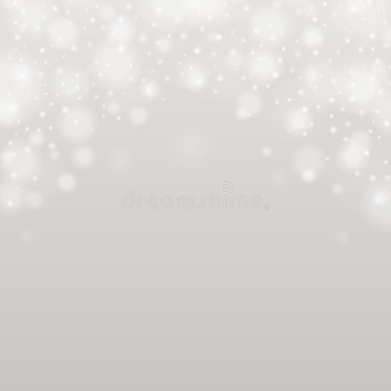 Bokeh Light Gray Sparkles on Transparency Background Vector ...