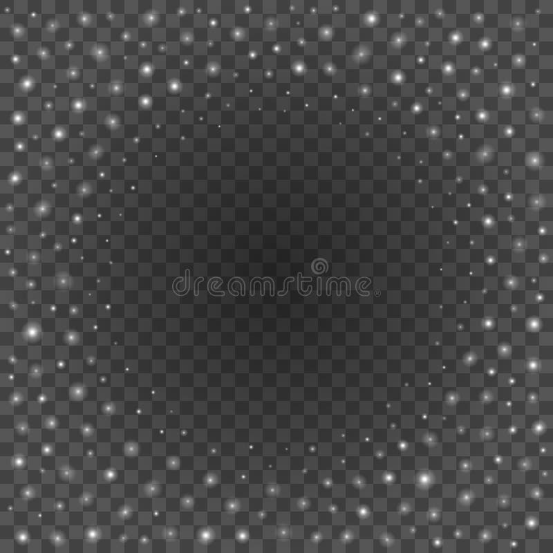 Bokeh Light Gray Sparkles on Transparency Background Vector ...