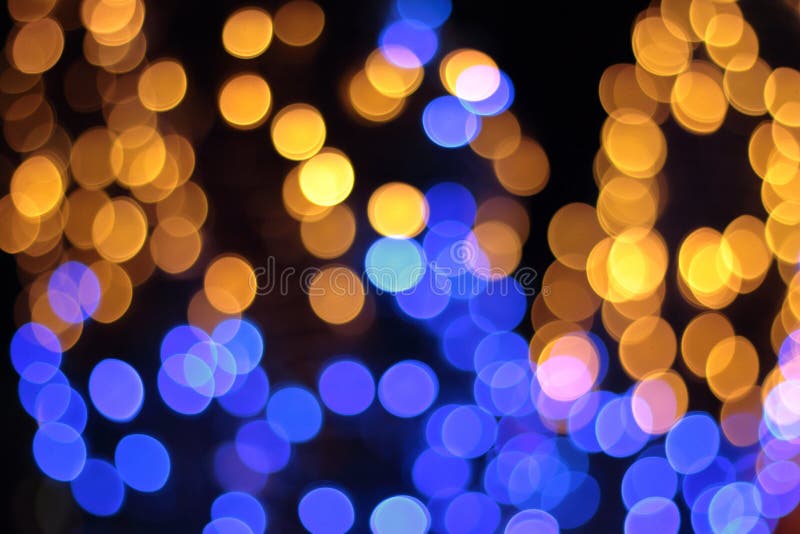 Bokeh Light of the LED Lamp in the Night Stock Image - Image of white ...