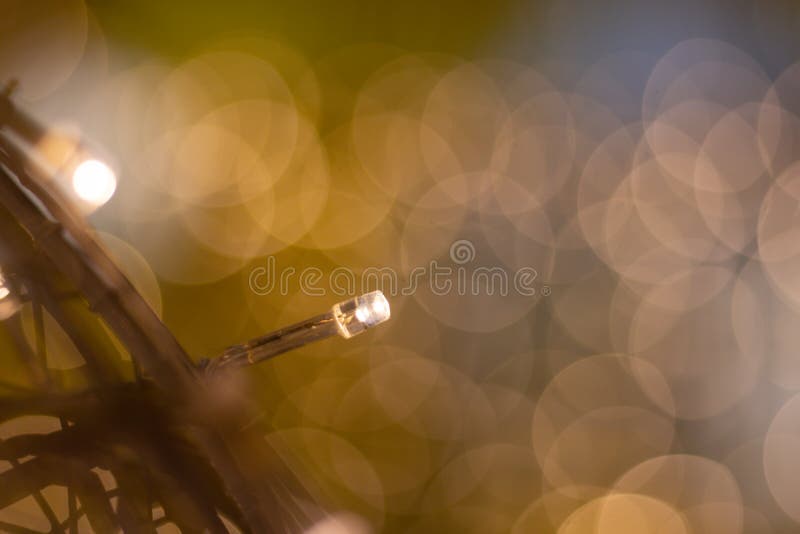 Bokeh of Light with Long Ube of Light on the Metal Net Stock Photo ...