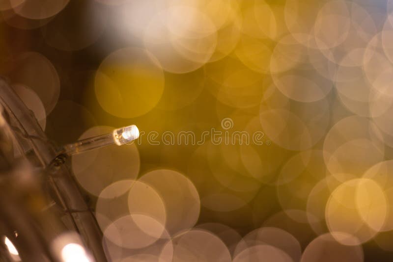 Bokeh of Light with Long Ube of Light on the Metal Net Stock Image ...