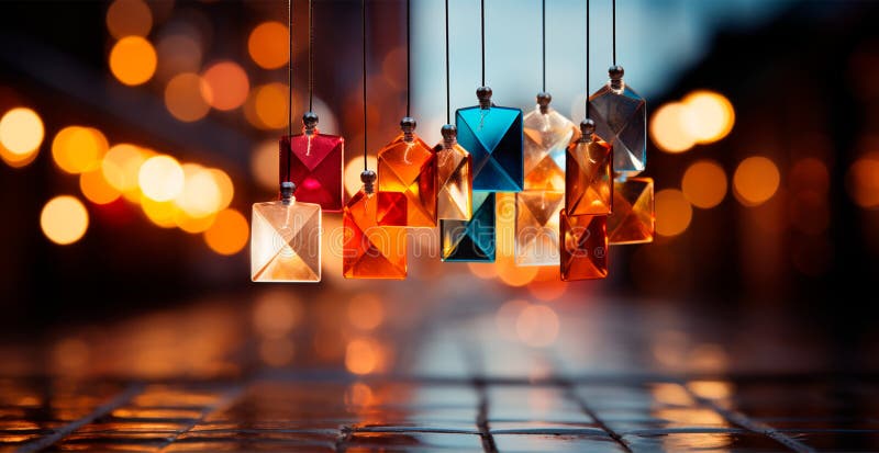 Bokeh Lights Art, Abstract Garland Background - AI Generated Image ...