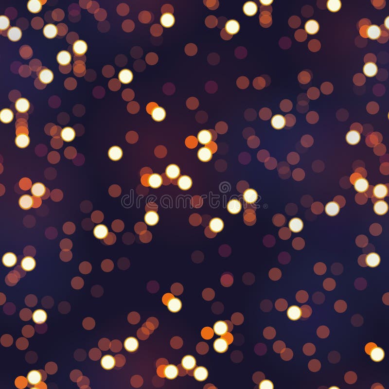 Bokeh Lights of Happy Celebration Seamless Vector Pattern Stock ...
