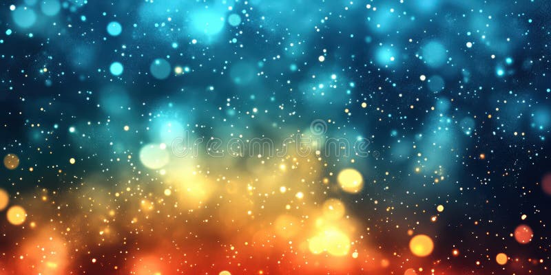 Bokeh Lights Sparkles Abstract Azure Gold Background Pattern Texture ...