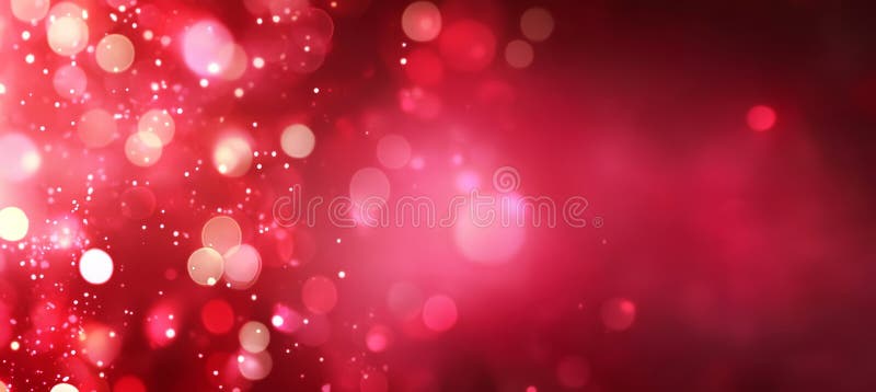 Bokeh Lights Texture, Abstract Defocused Glitter on Dusky Crimson ...
