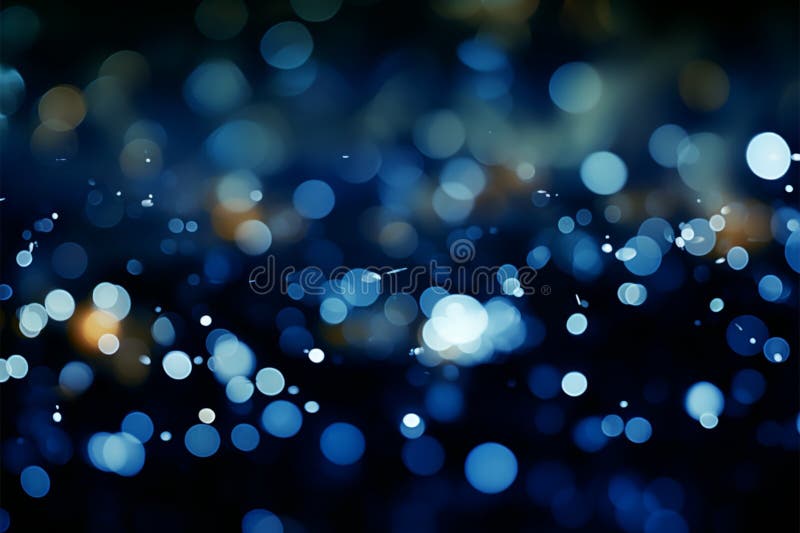Bokeh Magic Mesmerizing Abstract Blue Lights in a Captivating Pattern ...