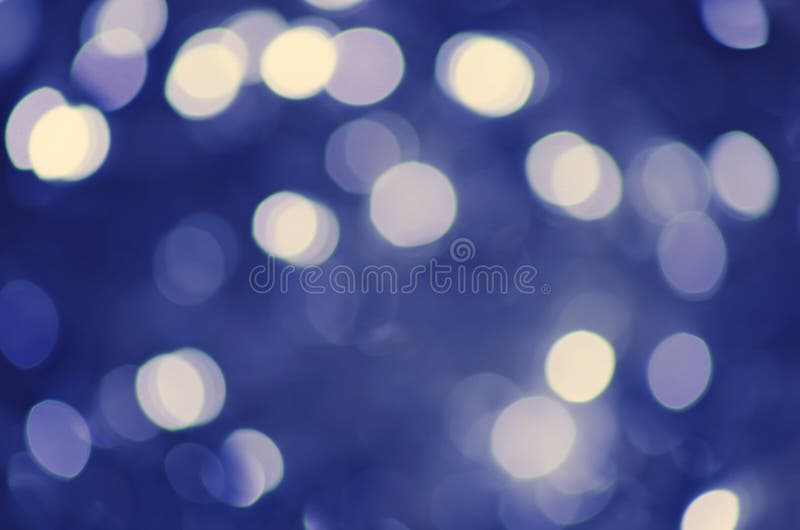 Magical Blue Bokeh Shimmer Lights Background Design Stock Vector ...