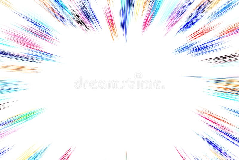 Bokeh Multi Colored Lines on Black Background. Abstraction. Speed Light ...