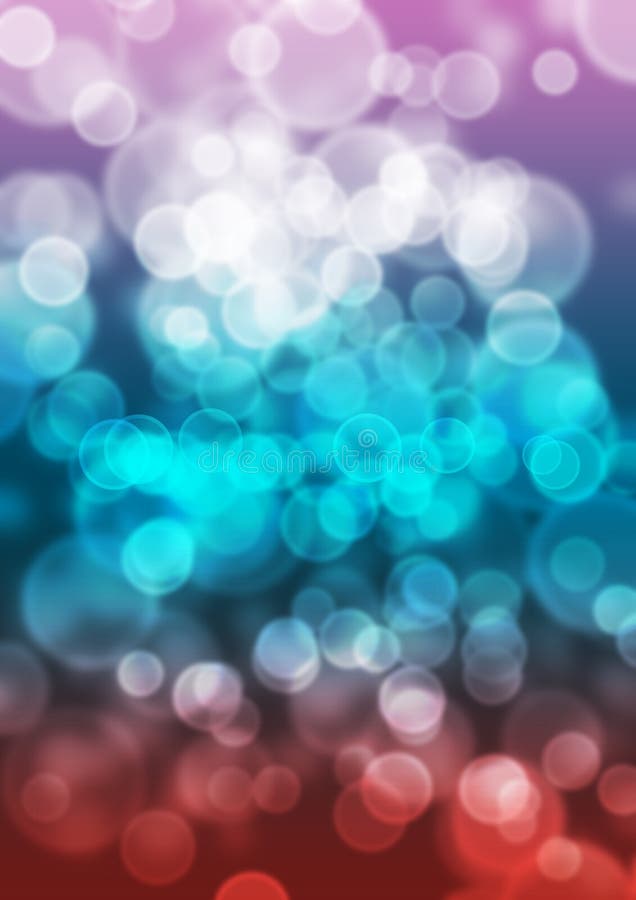 Bokeh Multi Coloured Colored. Stock Illustration - Illustration of ...
