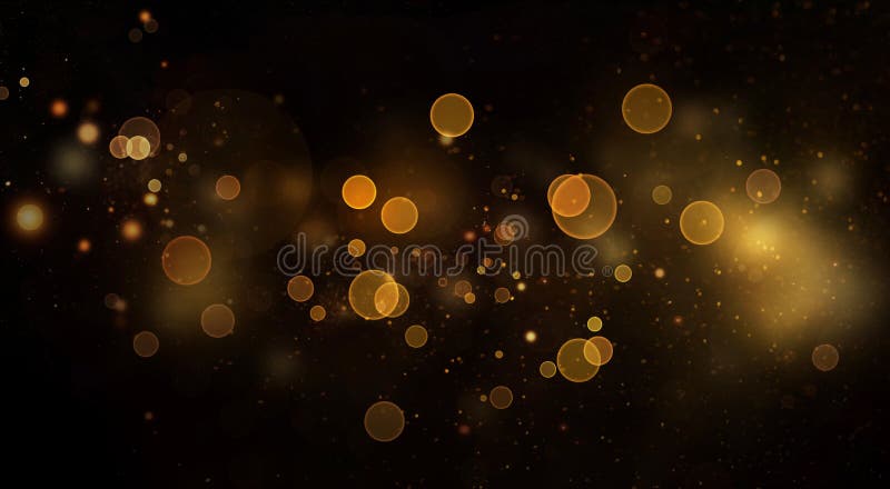 Bokeh Overlay with Glowing Particles Stock Illustration - Illustration ...