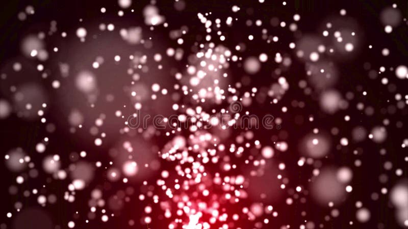 Bokeh Particles Floating Motion Background, Red Particles Floating ...