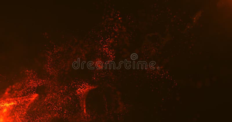 Bokeh Particles. Sparks from the Fire in the Light of the Flames Stock ...