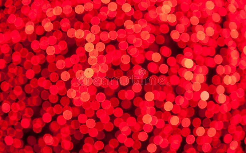 Bokeh Red Christmas Illumunated Magic Lights Background Stock Photo ...