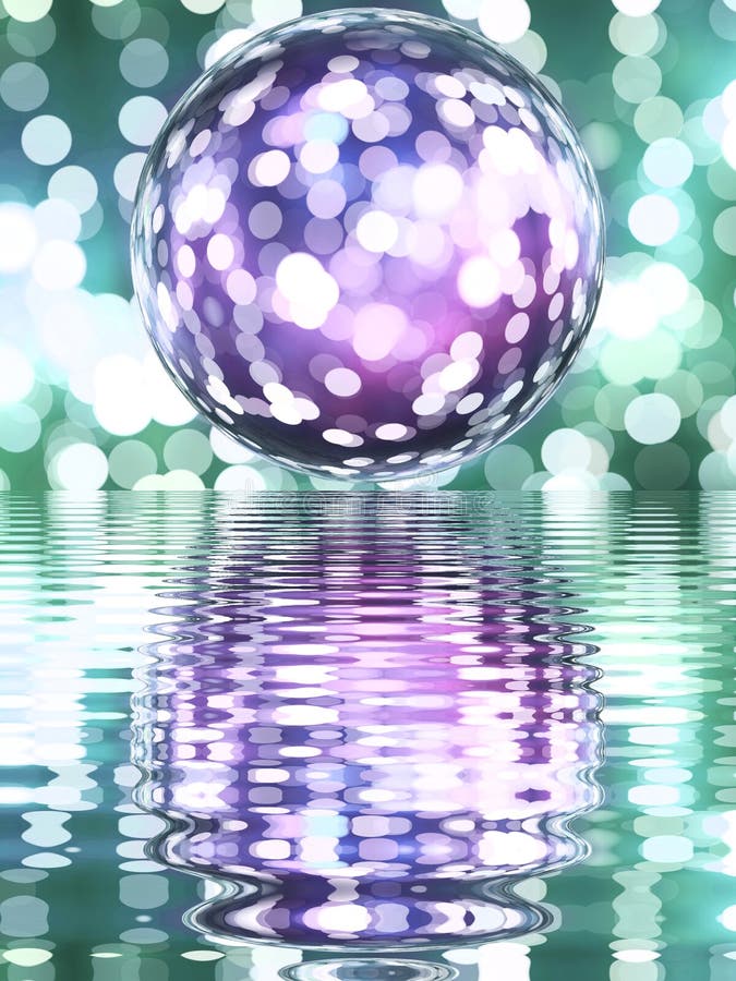 Bokeh Reflection Background Stock Illustration - Illustration of water ...