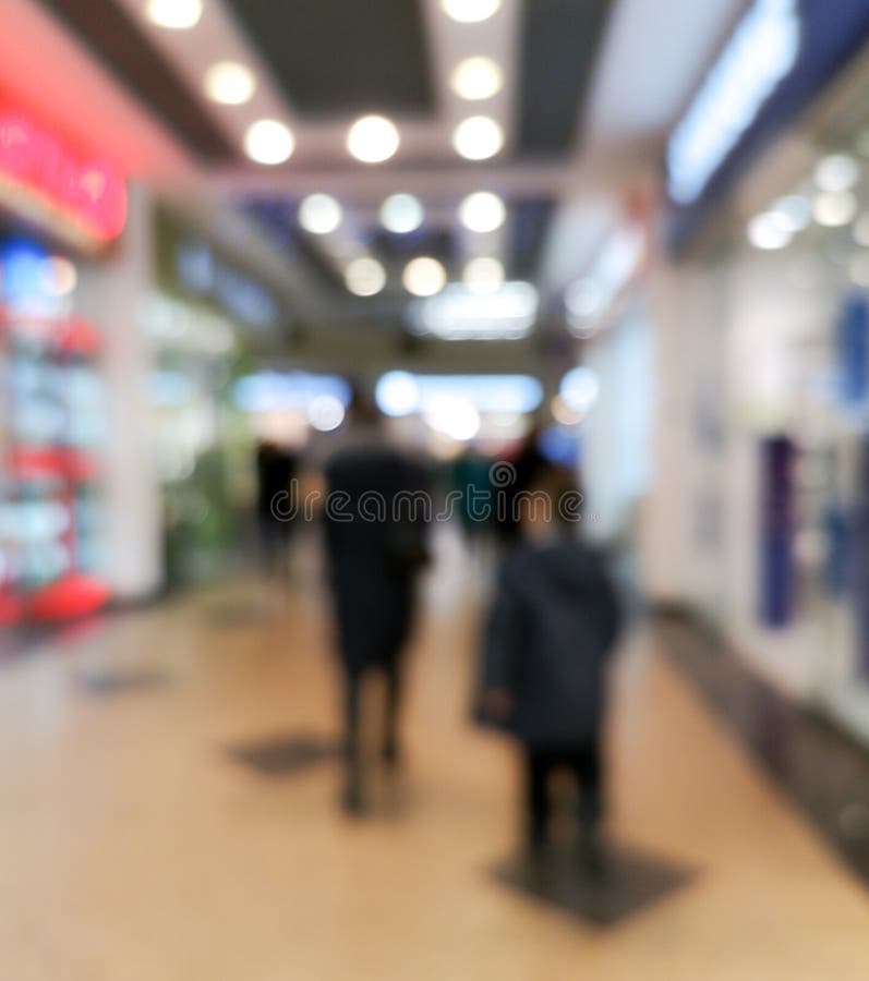 Bokeh in the Store As an Abstract Background Stock Image - Image of ...