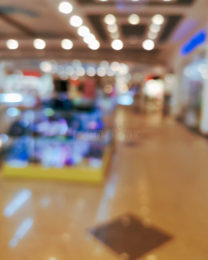 Bokeh in the Store As an Abstract Background Stock Image - Image of ...
