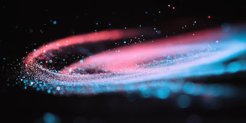 Bokeh Texture with Distinct Halo Effect and Diffused Sparkle on a Dark ...