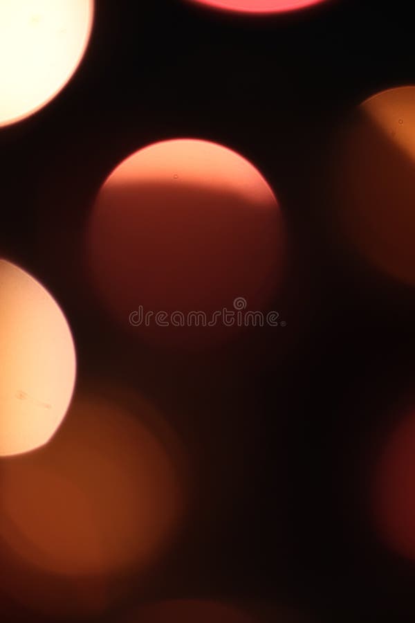 Bokeh Warm Light on Black Background Overlay Stock Photo - Image of ...