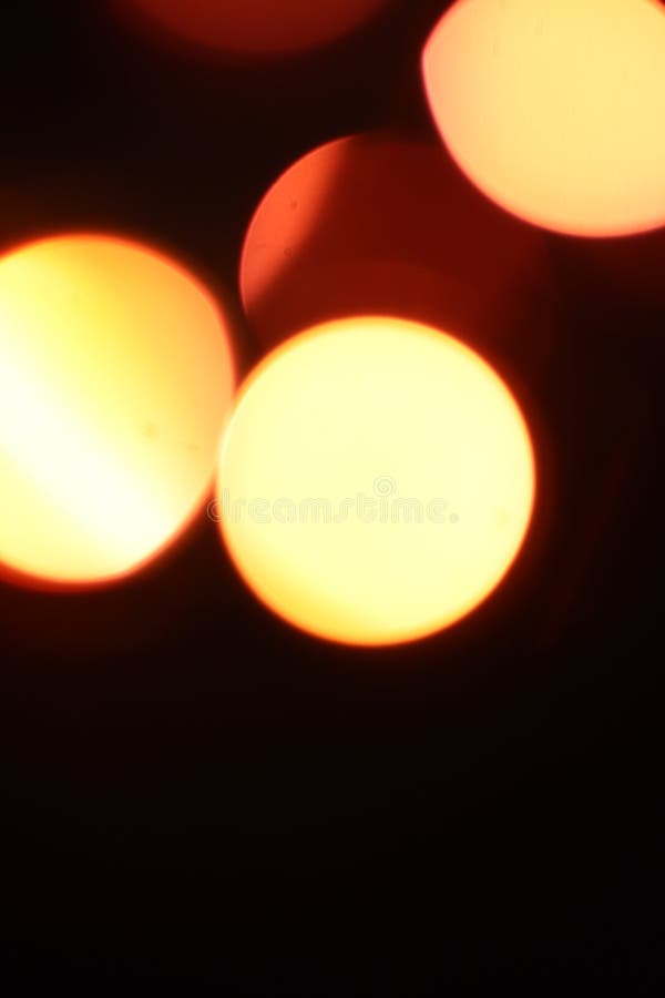 Bokeh Warm White Light on Black Background Overlay Stock Photo - Image ...