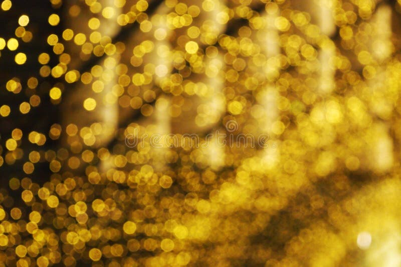 Bokeh from Yellow LED Lights Background Stock Image - Image of glitter ...