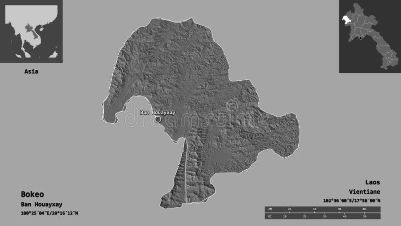 Bokeo, Province of Laos,. Previews. Bilevel Stock Illustration ...