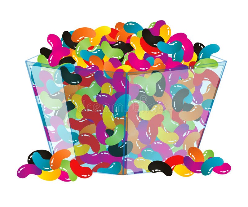 Bol De Bonbons Mous Assortis Illustration de Vecteur - Illustration du ...