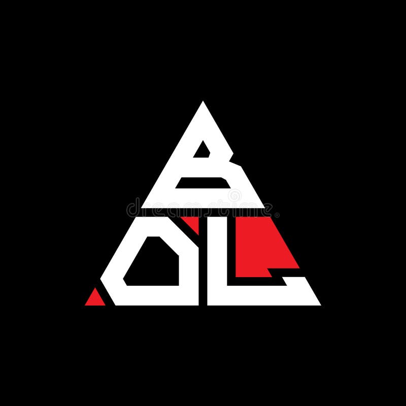 BOL Triangle Letter Logo Design with Triangle Shape. BOL Triangle Logo ...