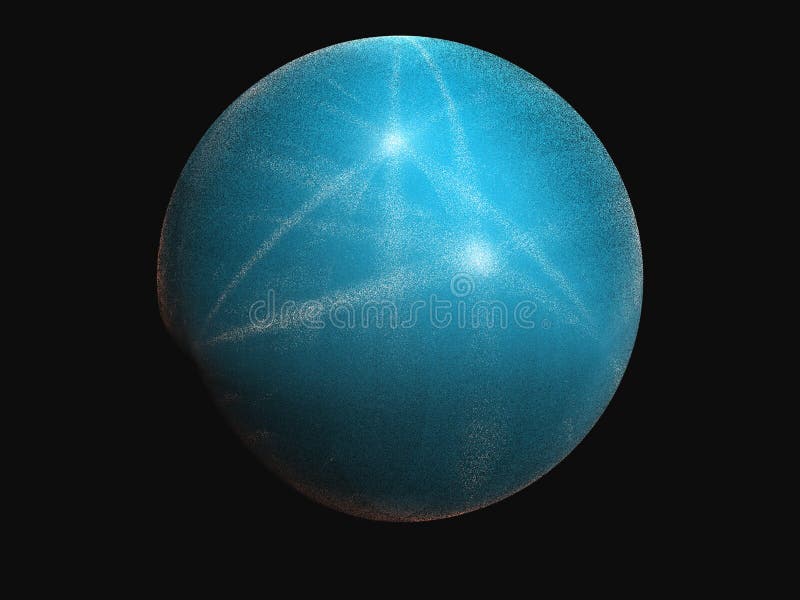 Bola azul stock de ilustración. Ilustración de cristal - 1347025