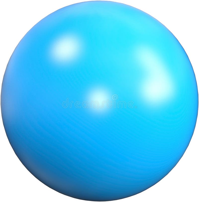 Bola Azul De La Aptitud Del Ejercicio Aislada Imagen de archivo ...