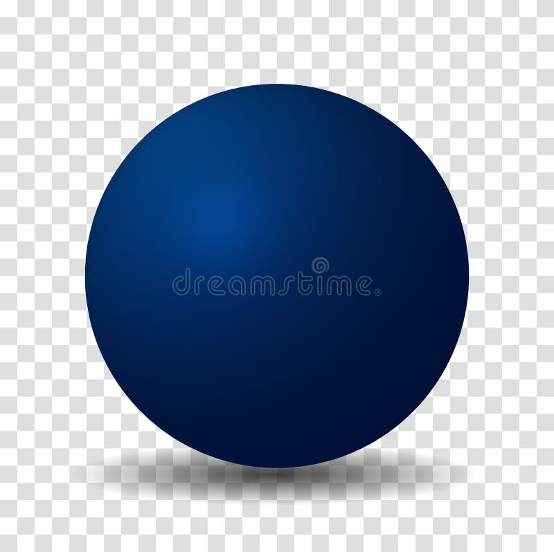 Bola azul de la esfera ilustración del vector. Ilustración de cristal ...