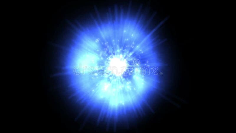 Bola Azul Misteriosa Del Poder Que Brilla Intensamente Con La Pantalla ...