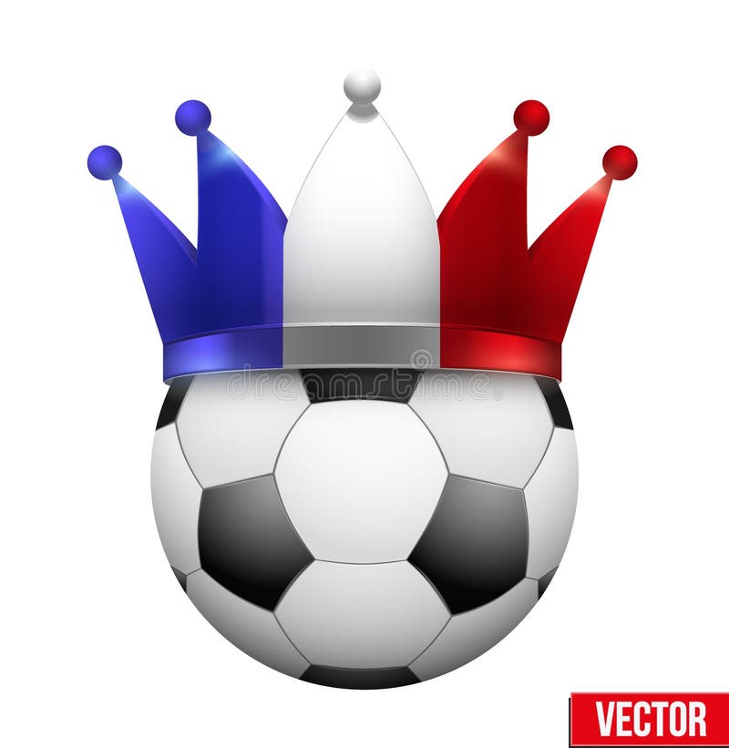 Bola De Futebol Com a Coroa Real Da Princesa Ilustração do Vetor ...