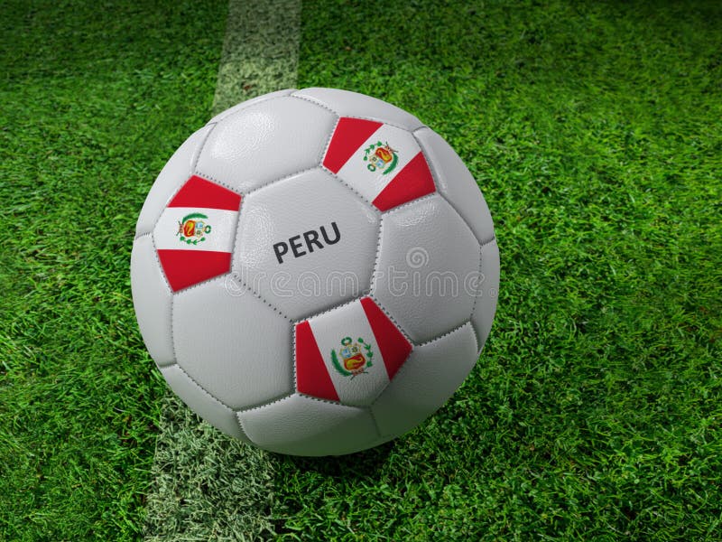 Bola de futebol do Peru ilustração stock. Ilustração de campeonato ...