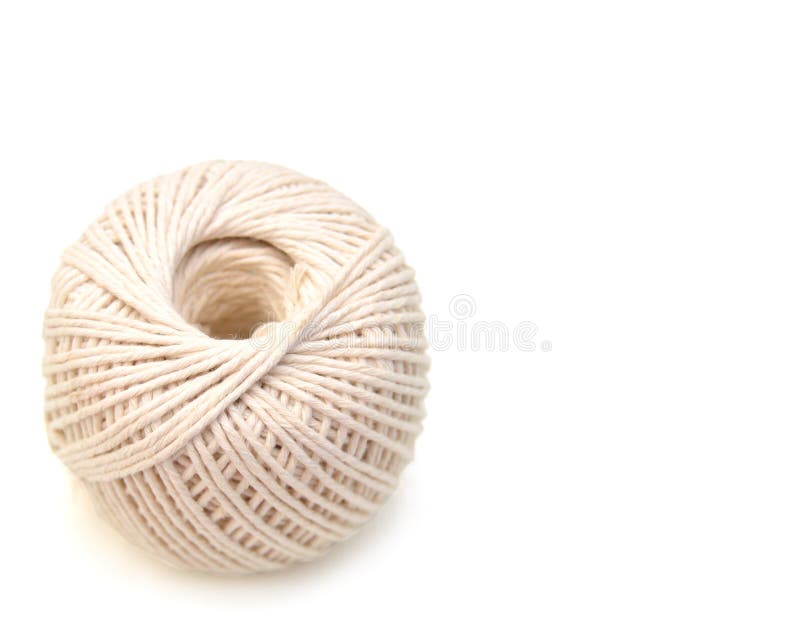 Bola De La Guita En Un Fondo Blanco Foto de archivo - Imagen de lazo ...