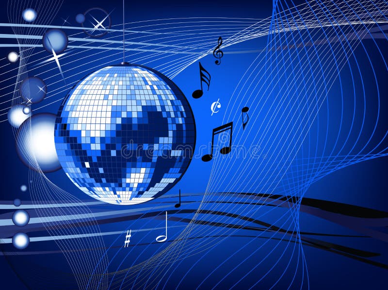 Bola brillante del disco ilustración del vector. Ilustración de espejo ...