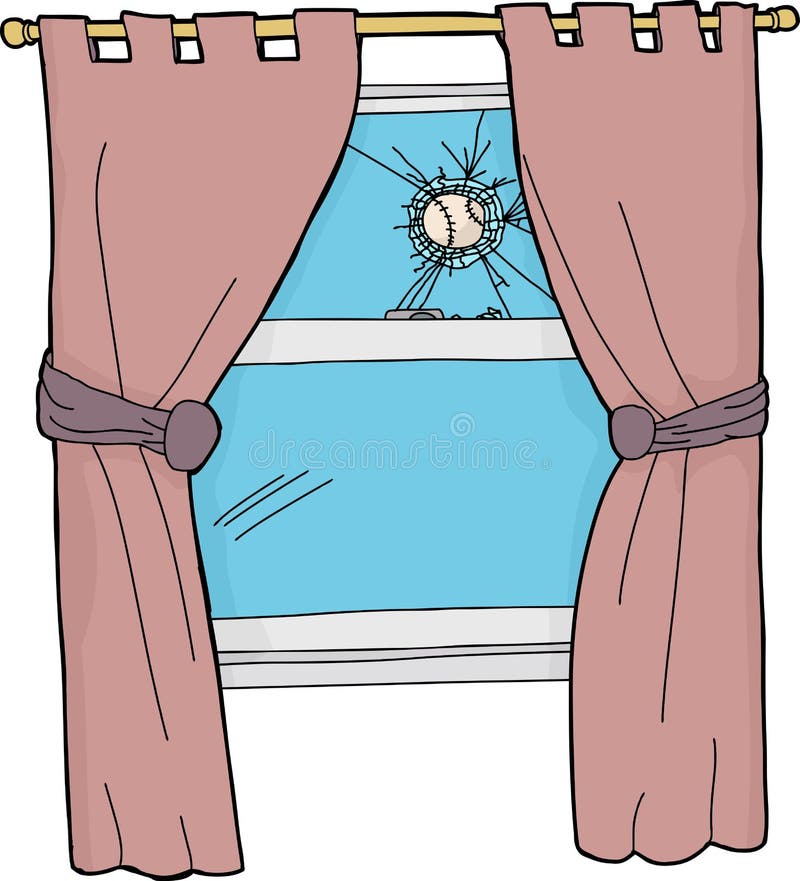 Ventana Rota Vidrio Agrietado, Grietas Del Agujero De Bala Y Vector ...